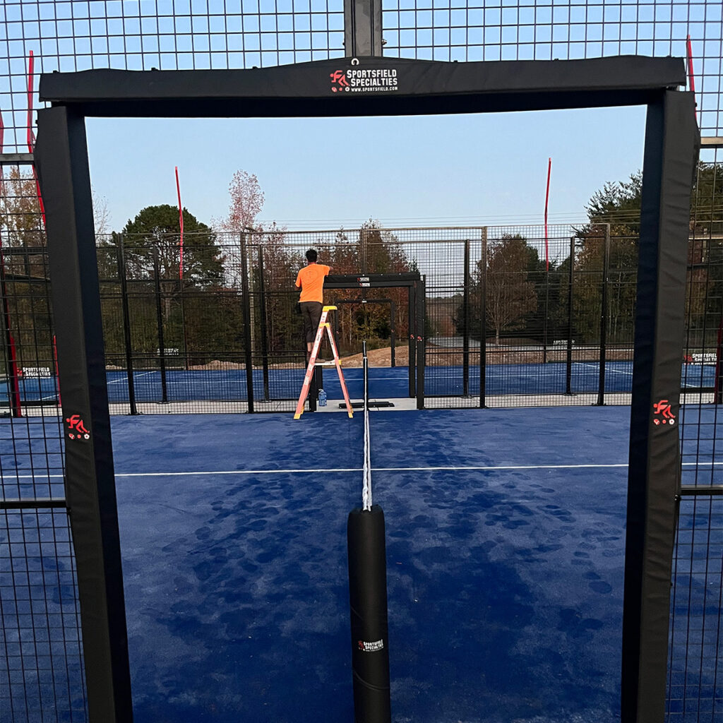 Padel Court Entrance/Exit & Net Post Padding | Sportsfield Specialties